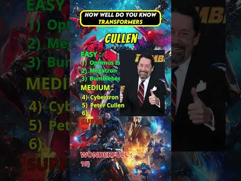 General Knowledge Transformers Quiz: Can You Recognize Every Character? #transformers #optimusprime