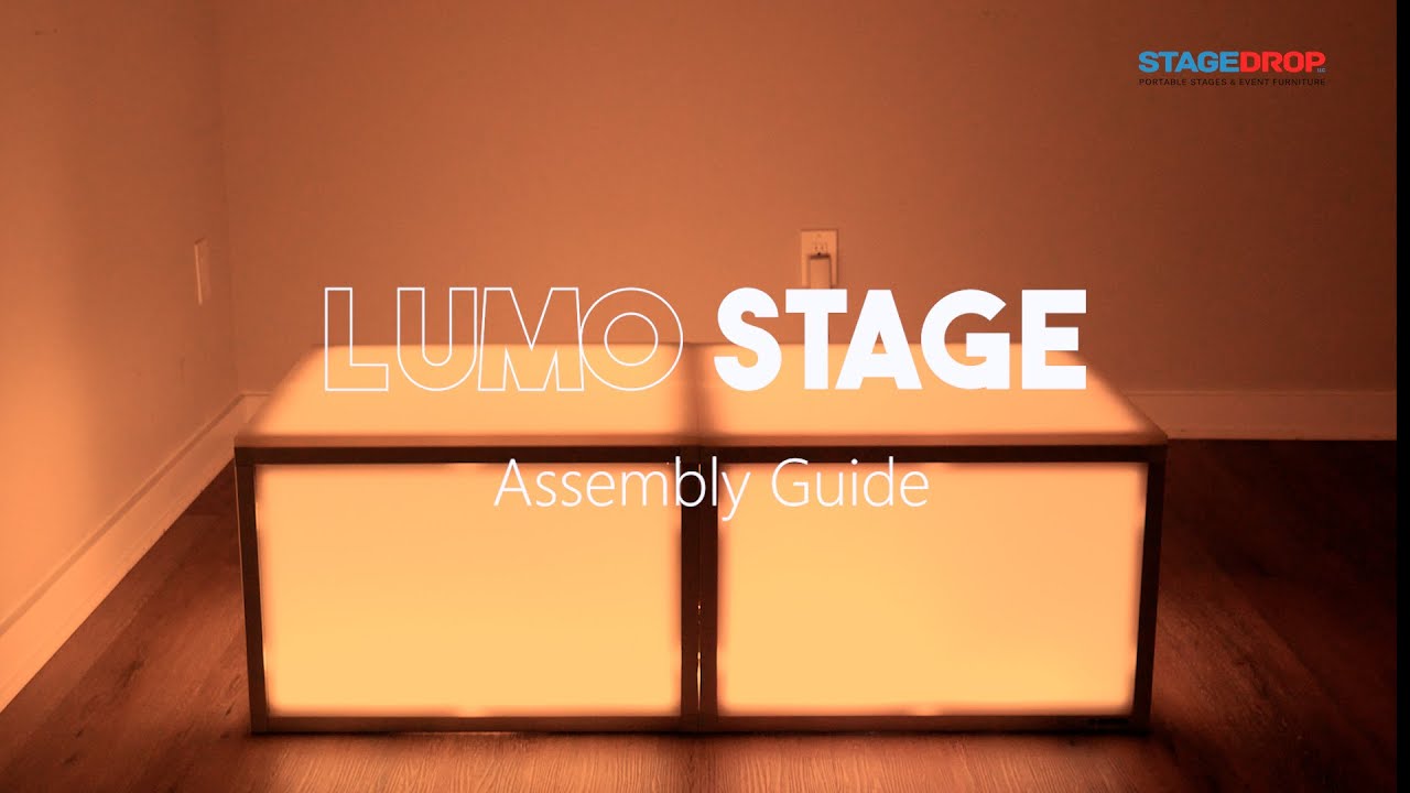 ProX Lumo Acrylic Stage, 2'x2' Square Assembly Guide - StageDrop - YouTube