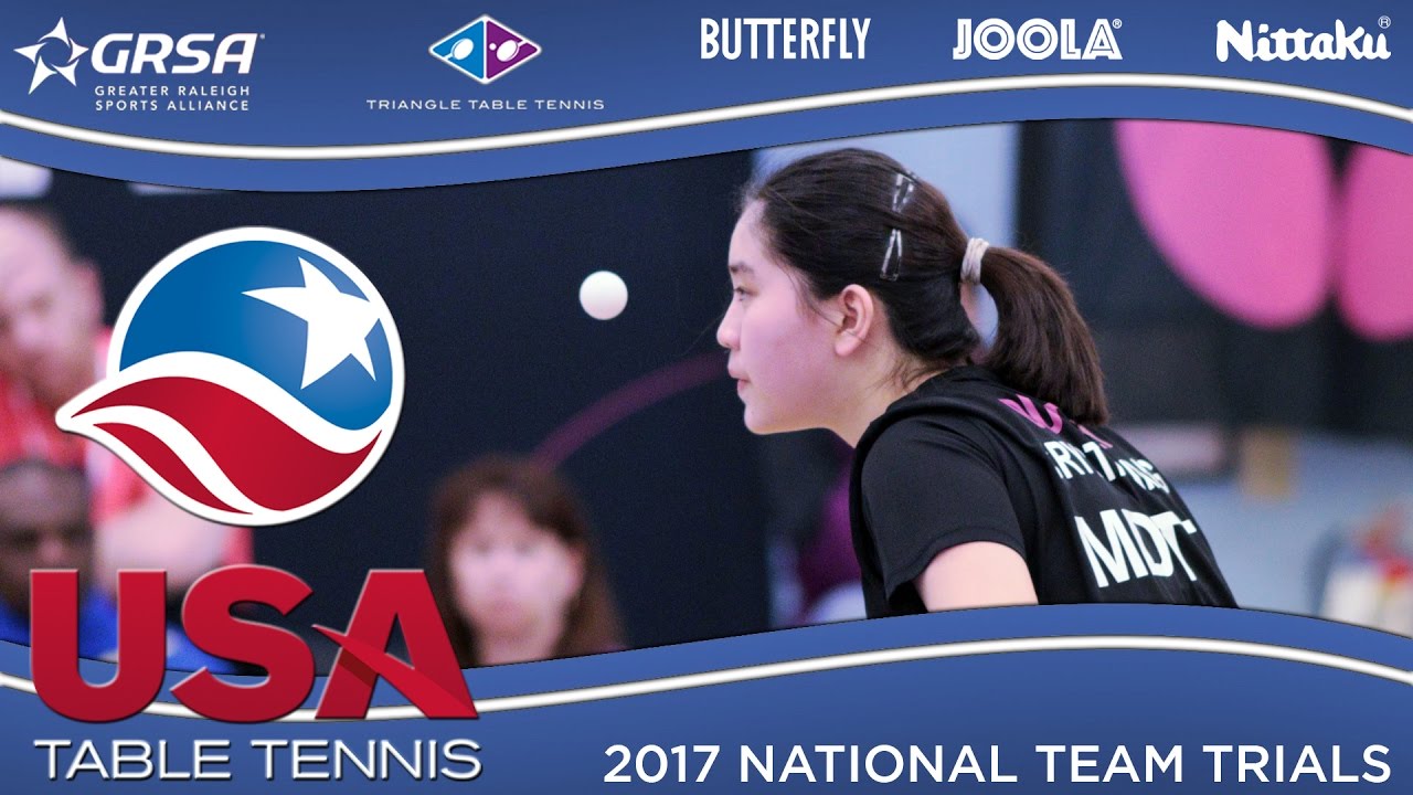 2017 US National Team Trials Day 3 - Crystal Wang vs. Rachel Sung (SF ...