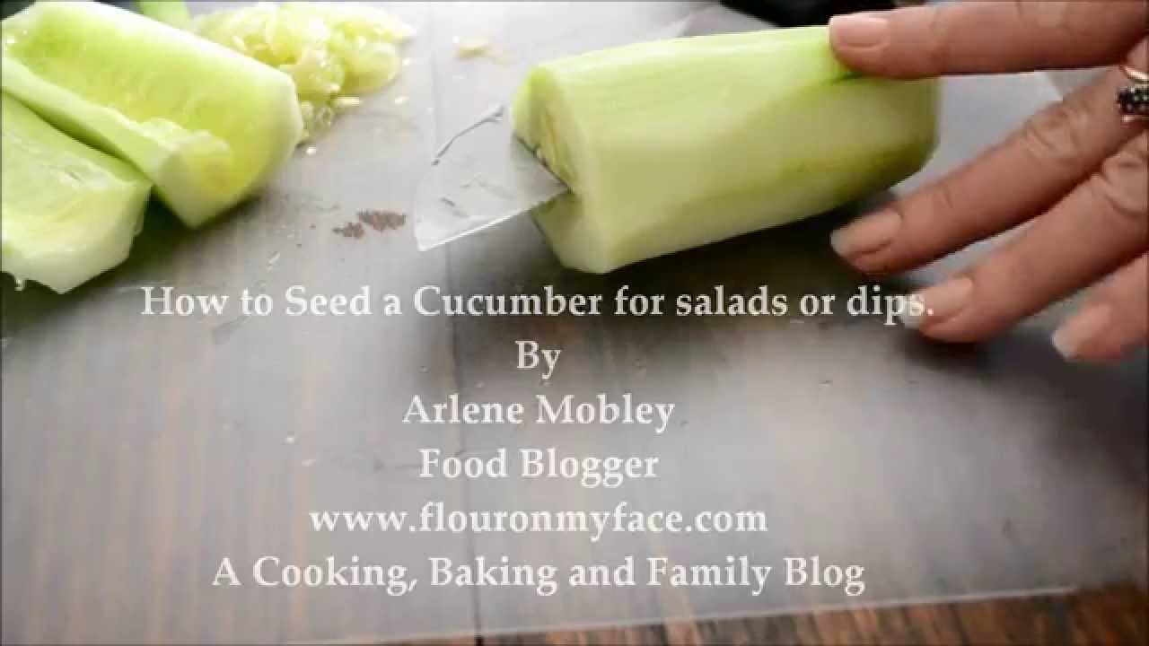 Cooking Tips: How to Seed a Cucumber - YouTube