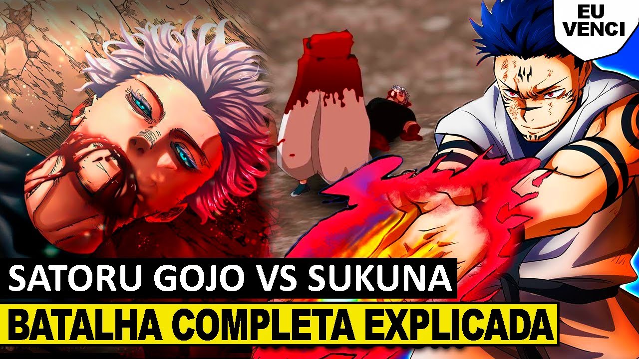 ARCO GOJO VS SUKUNA - SATORU GOJO MORREU CORTADO AO MEIO - Jujutsu ...