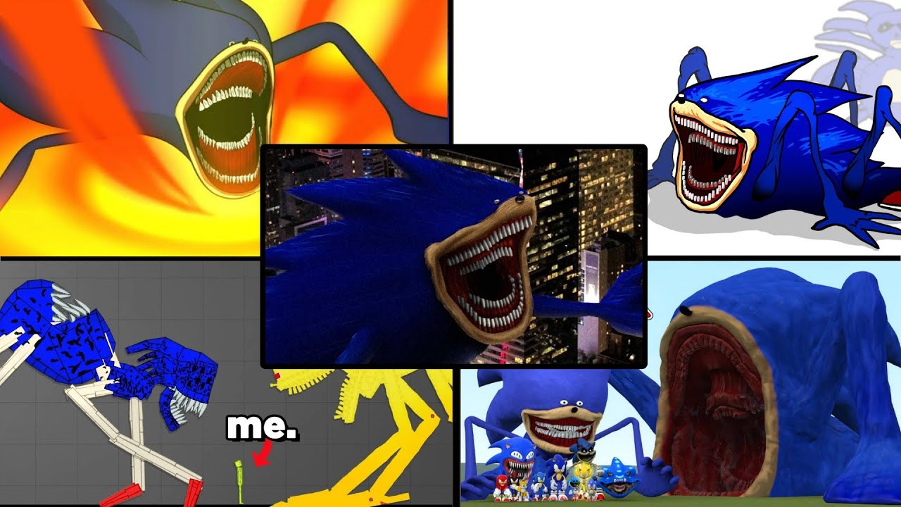 Shin sonic in different versions - YouTube