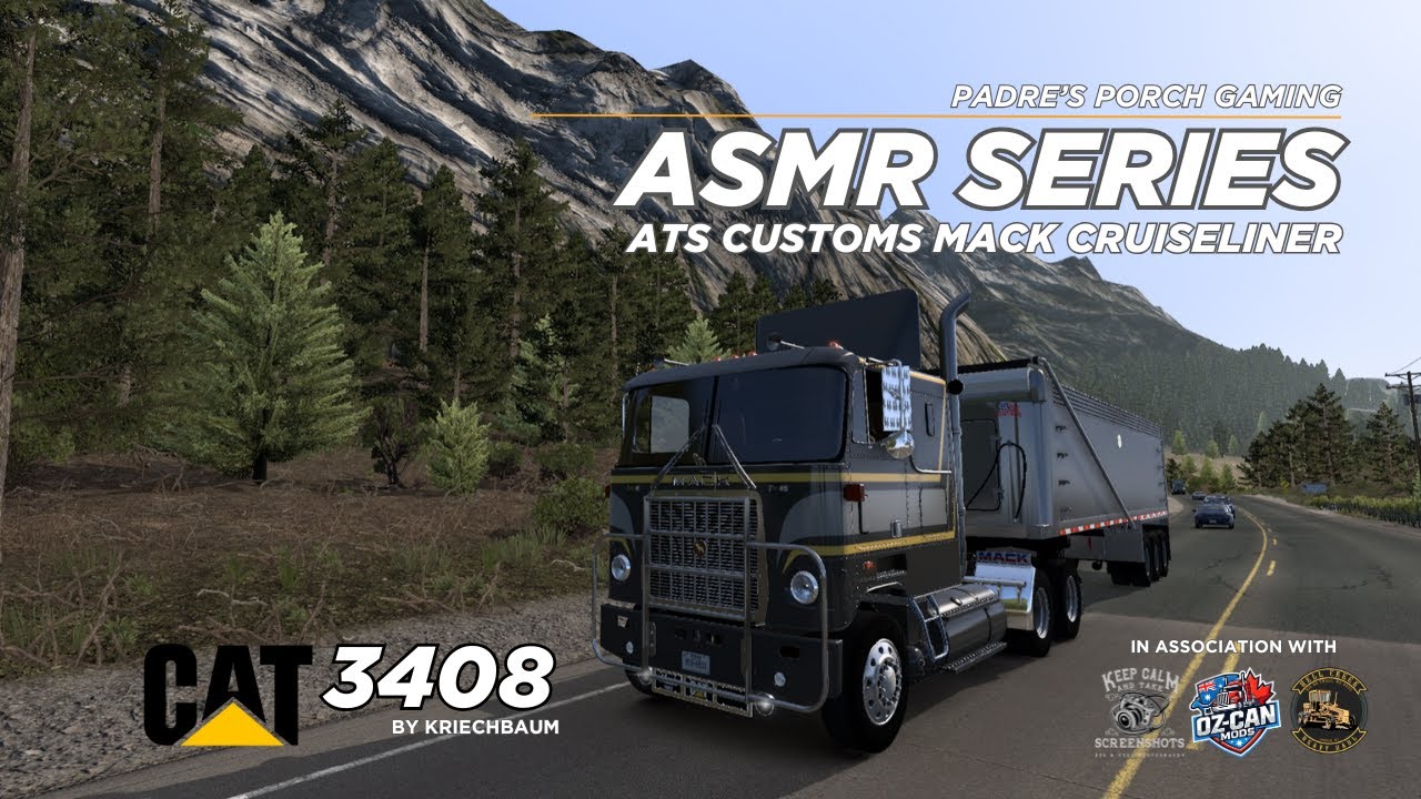 American Truck Simulator | ASMR | MACK Cruiseliner | Kalispell MT to ...