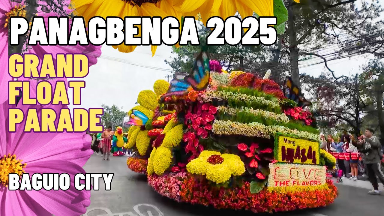 PANAGBENGA Grand Float Parade 2025 in Baguio City! HIGHLIGHTS - YouTube