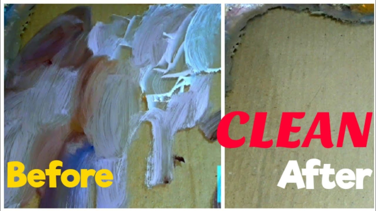 SECRET of Cleaning a Palette EASILY | Oil Painting - YouTube