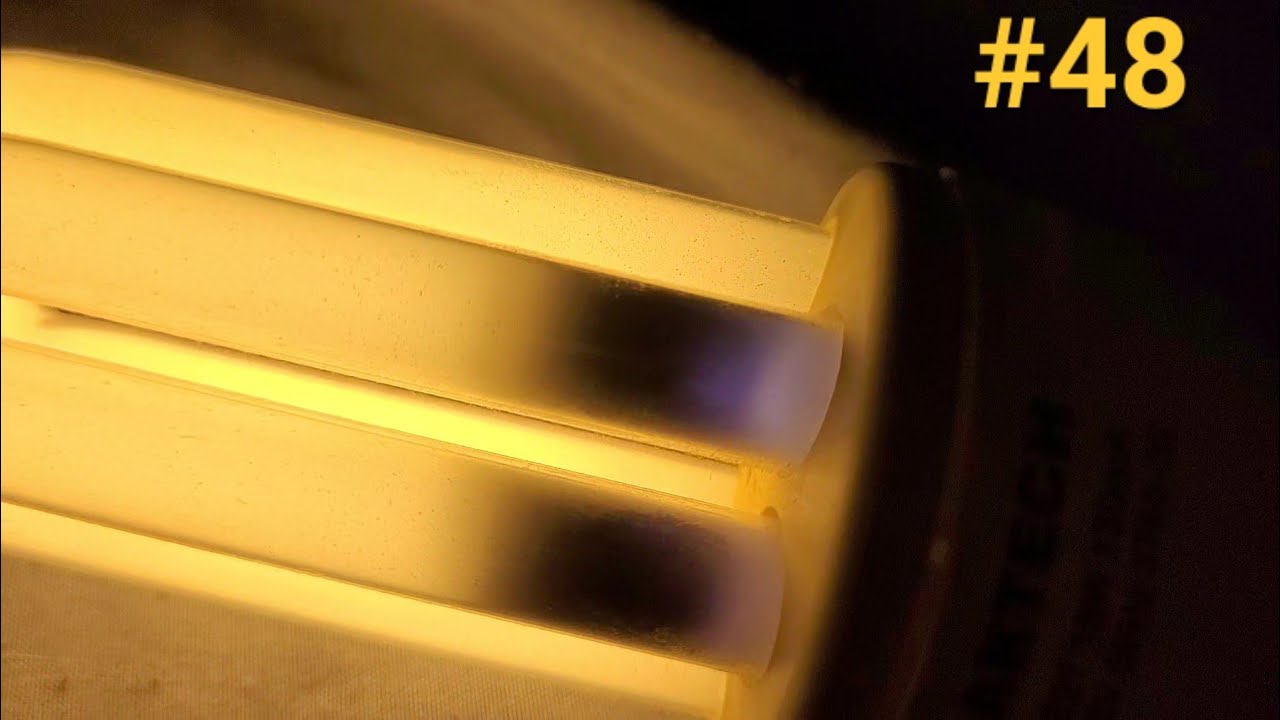 CFL burning #48: CLARTECH 18W Warm White 230v E27 - YouTube