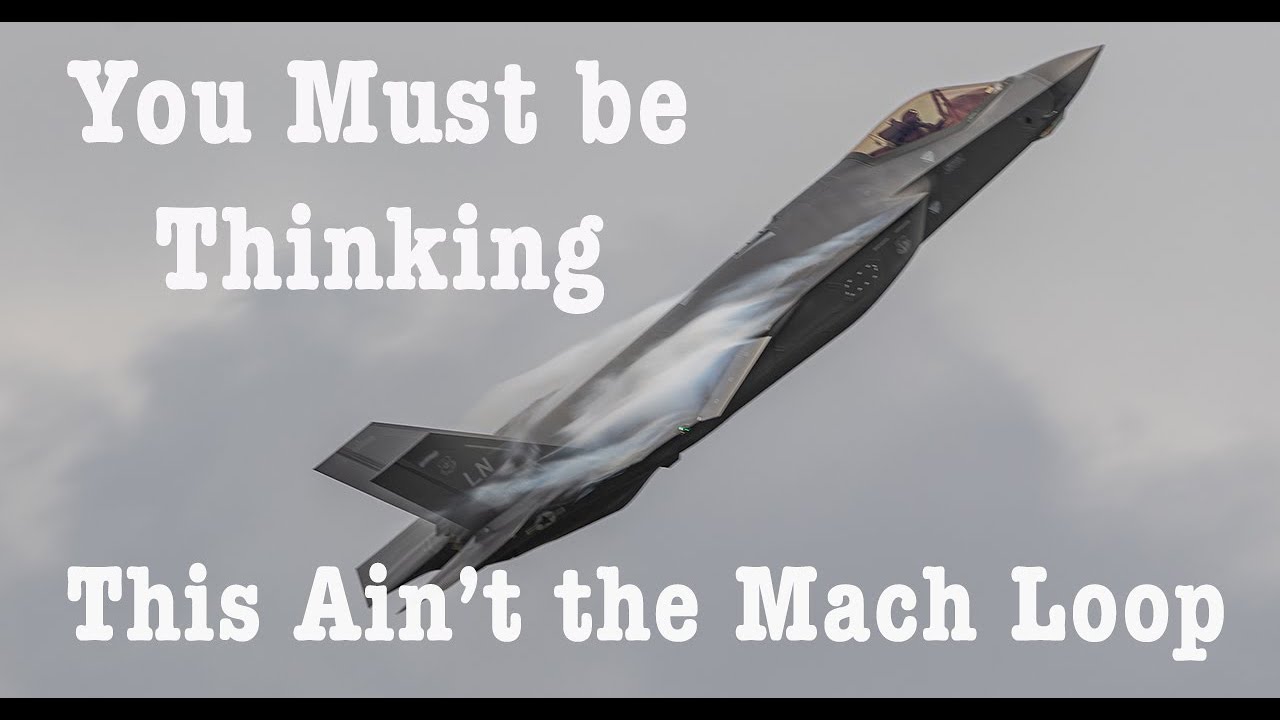 Stunning F35 Manoeuvre Through The Mach Loop - YouTube