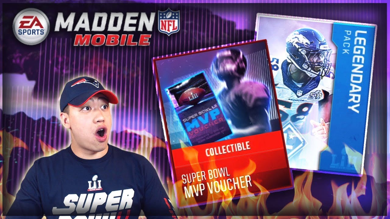 MADDEN MOBILE 18 SUPER BOWL MVP VOUCHER & VON MILLER BUNDLE OPENING ...
