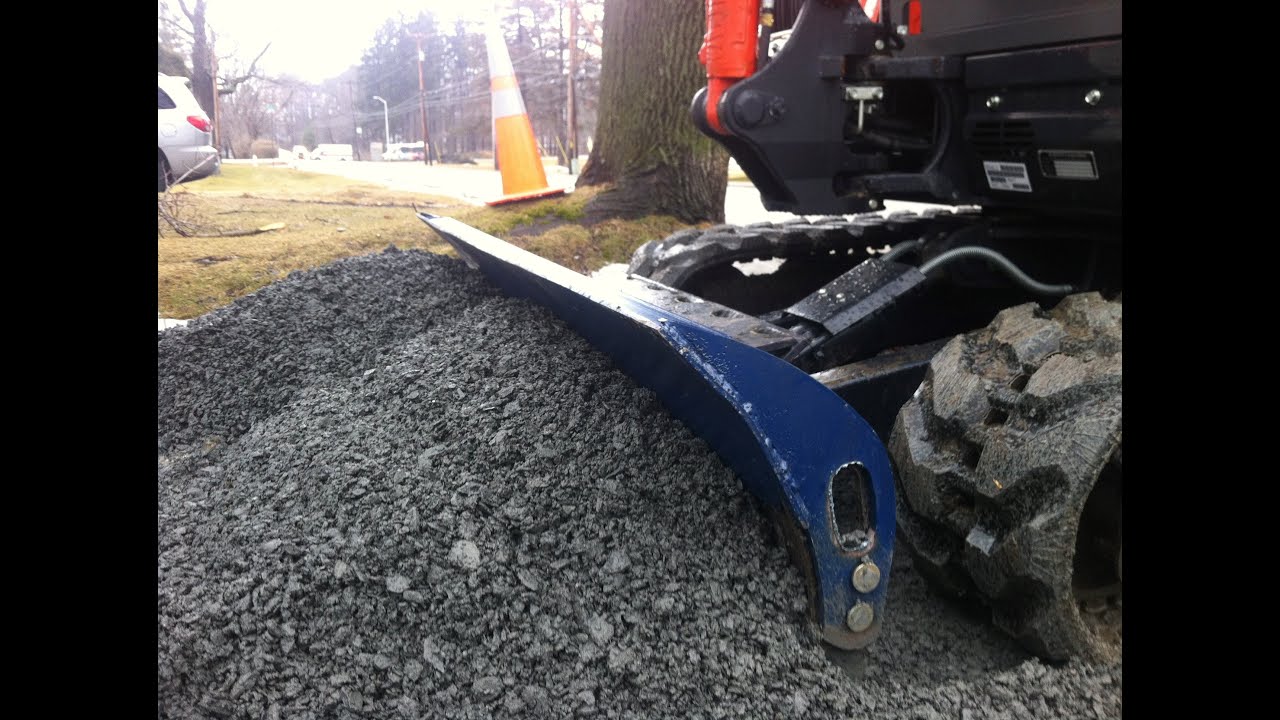 How I designed and built my mini excavator dozer blade extension - YouTube