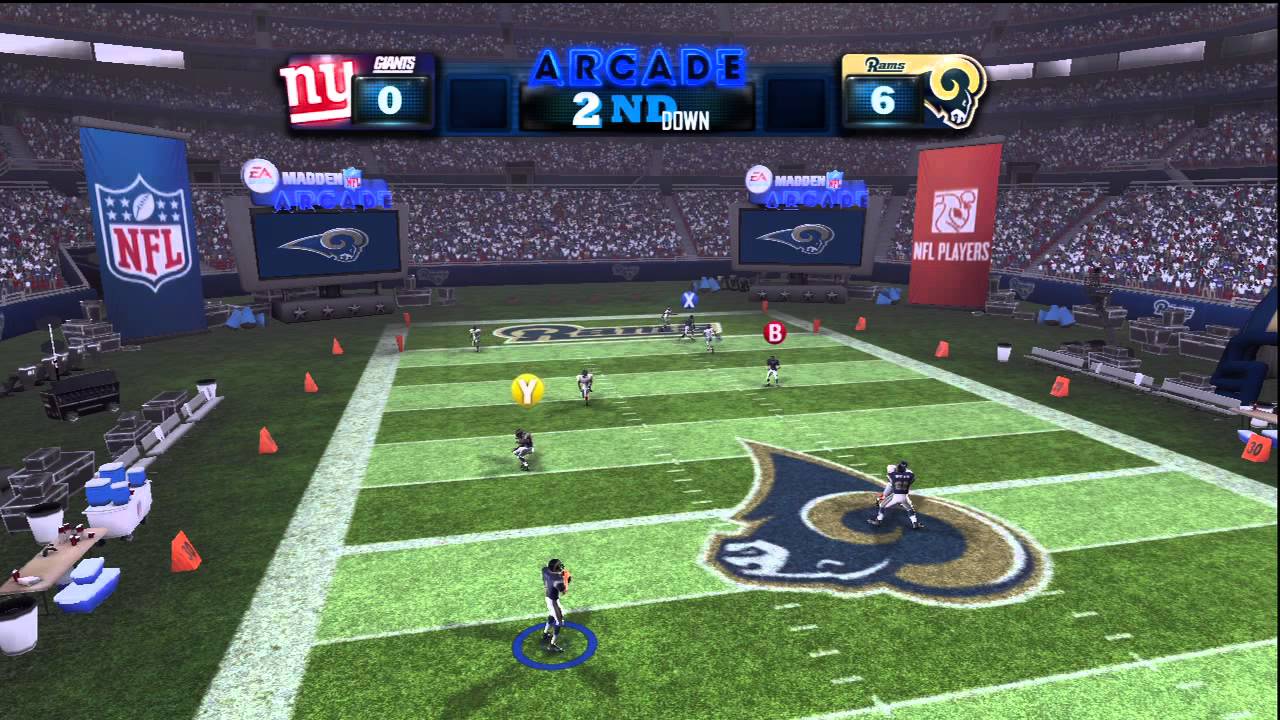 Madden NFL Arcade - Giants VS Rams Game 7 - HD Gameplay - YouTube