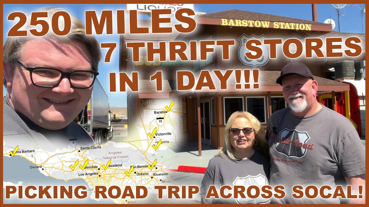 250 Mile Picking Road Trip!!! 7 Thrift Stores in 1 Day! Join the Journey on Picker Road! - YouTube
