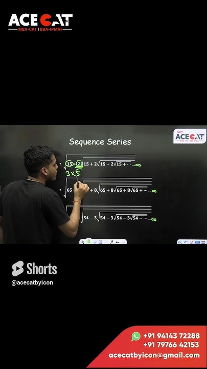 This Is How To Solve Sequence and Series Questions Easily In Your CAT Exam - YouTube