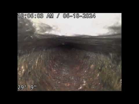 Tri county cap Whitefield NN inside sewer inspection - YouTube
