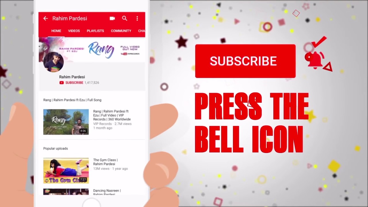 Press the bell icon and subscribe - YouTube