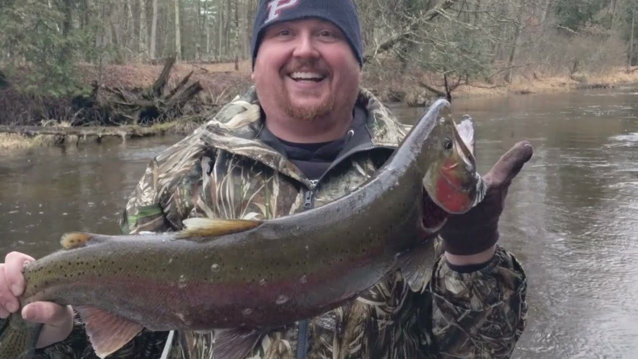 Steelhead "O RAMA" Epic Michigan Spring Fishing on The Pere Marquette ...