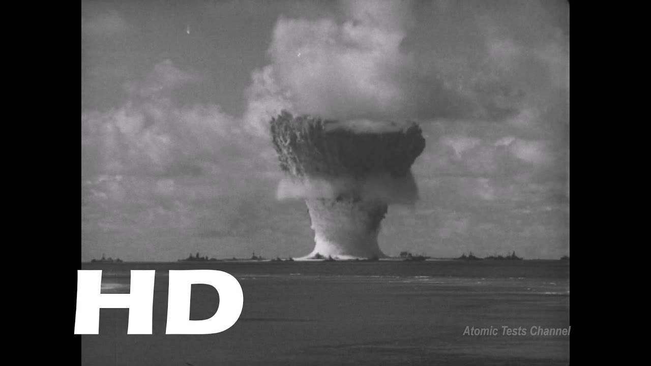 Operation Crossroads Baker Shot Tower Camera 1946 23 KT Uncut footage ...