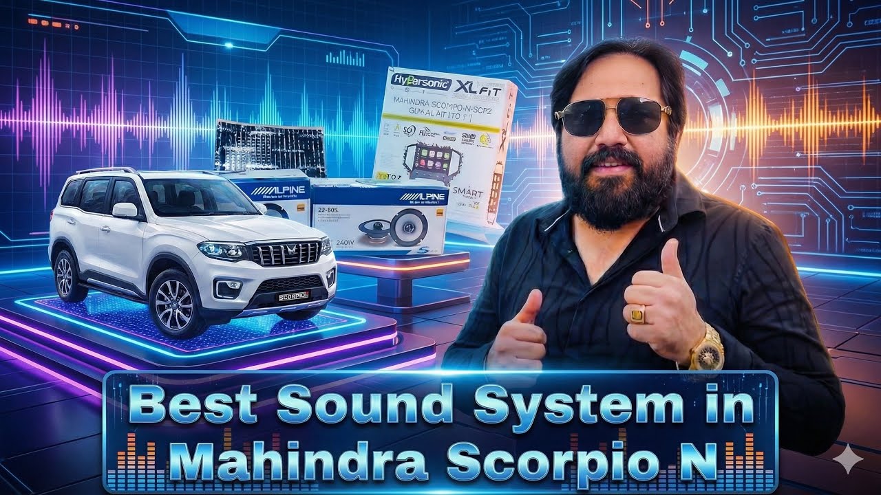 Best Sound System Alpine Hypersonic Car Accessories Varanasi - YouTube