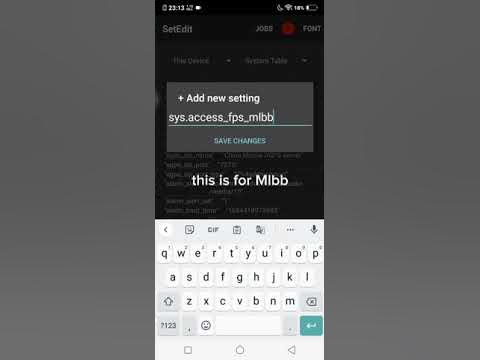 Setedit Gaming Performance Codes System Table And Global Table🔥 - YouTube