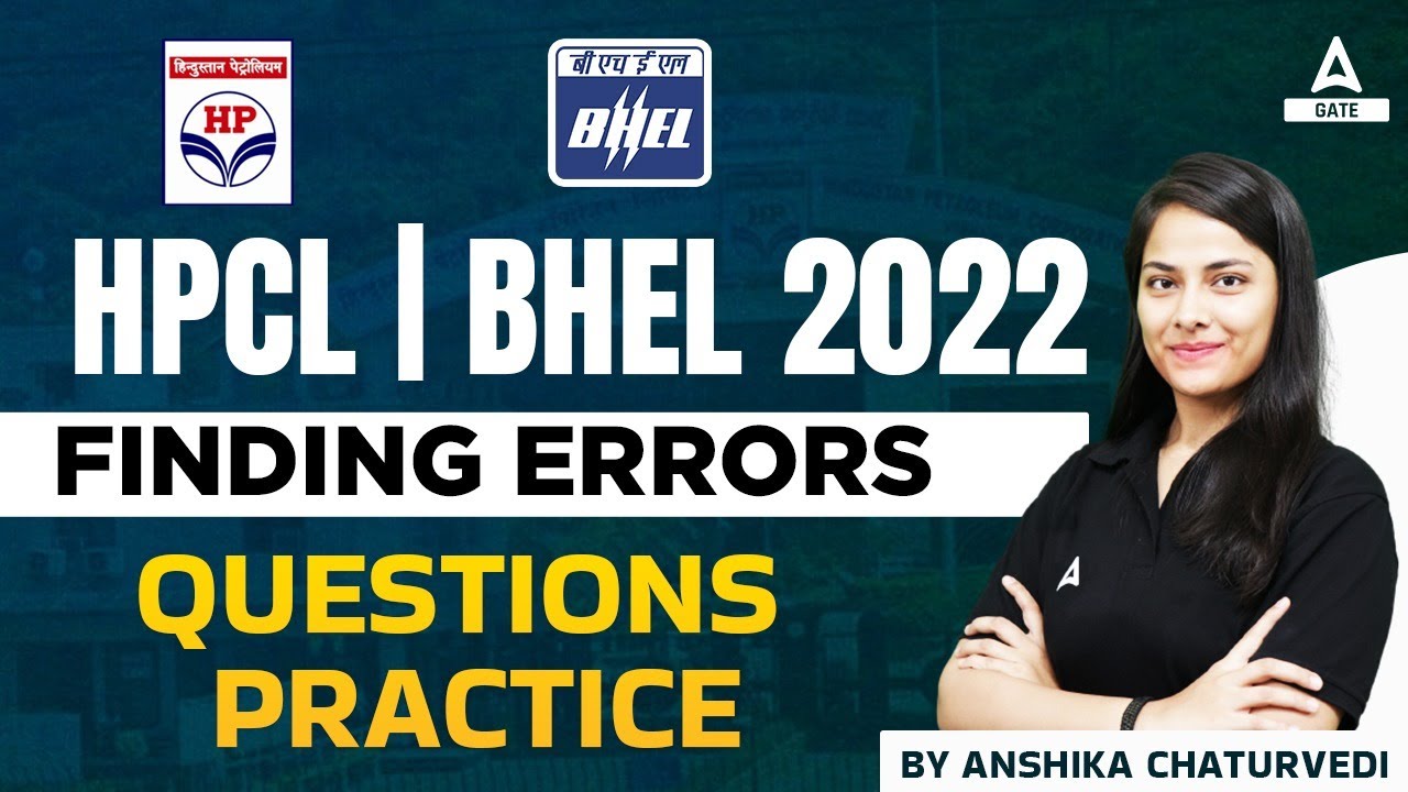 HPCL/BHEL 2022 | English | Questions Practice | By Anshika Chaturvedi ...
