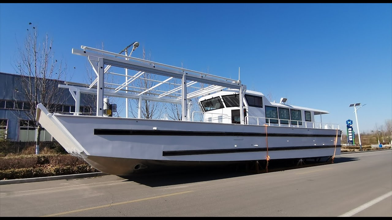 18m landing craft boat luxury decoration recreational craft - YouTube