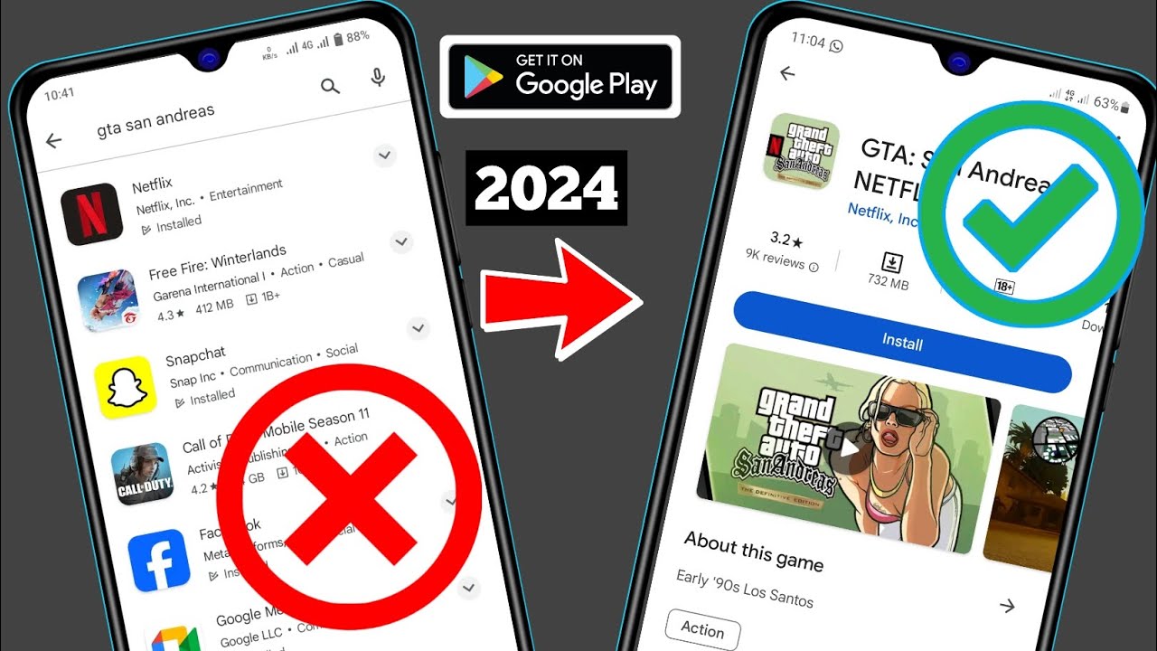 How to Fix GTA San Andreas Netflix not Showing on Play Store | gta san ...