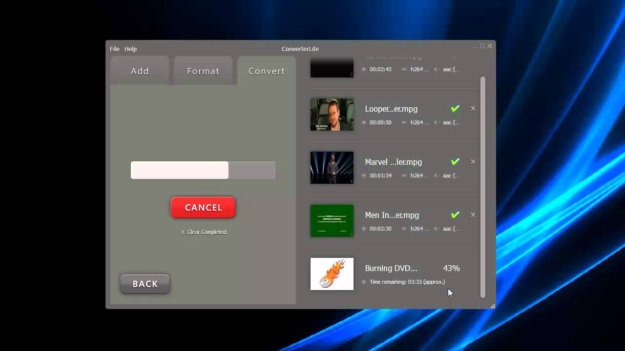 DVD burning - ConverterLite - YouTube