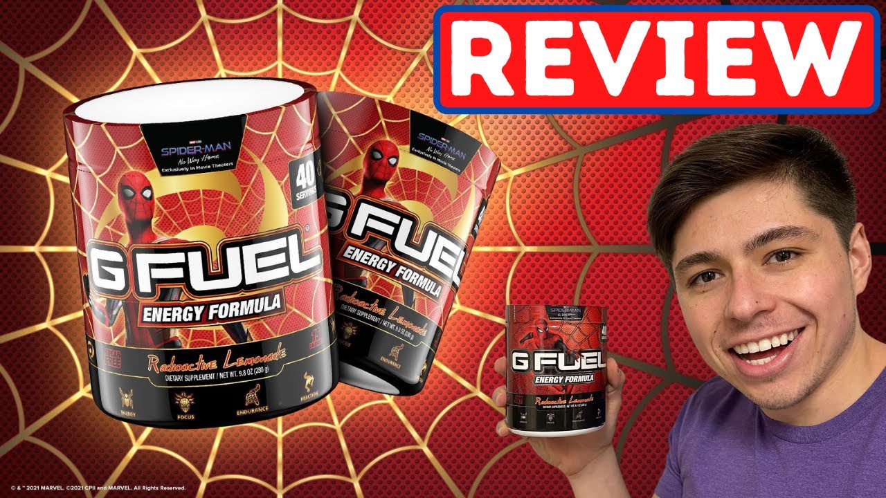 NEW Spider-Man Radioactive Lemonade GFUEL Flavor REVIEW! - YouTube