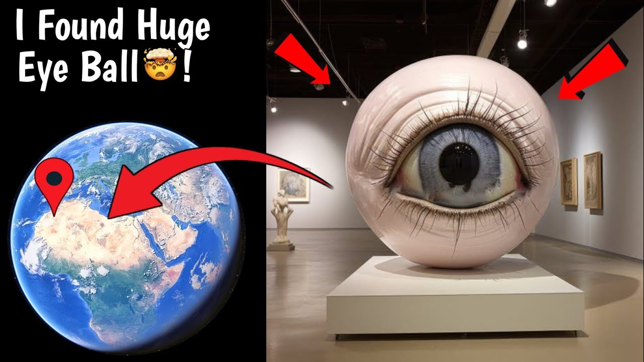 🤯 I Found Weird Giant Eye Ball Sculpture On Google Earth and Google ...