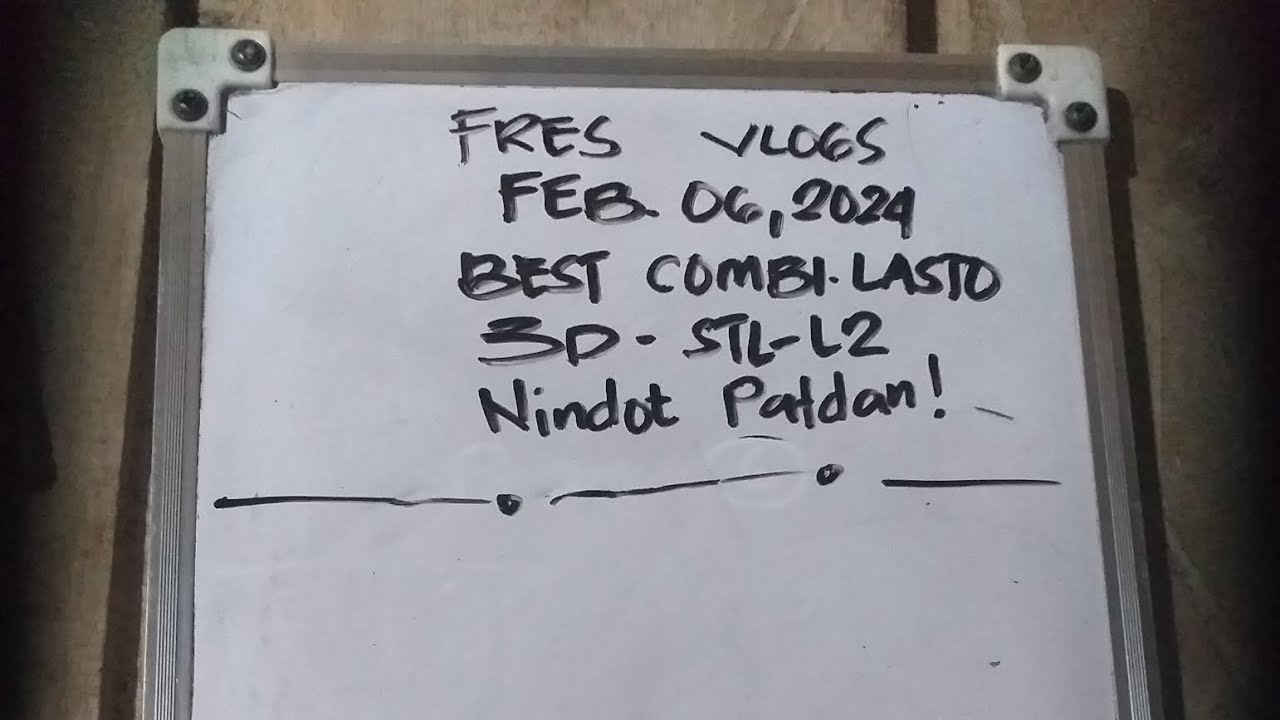 NINDOT PATDAN MAIN VLOG | FEB 06,2024 BEST COMBINATION LASTO 3D STL - YouTube