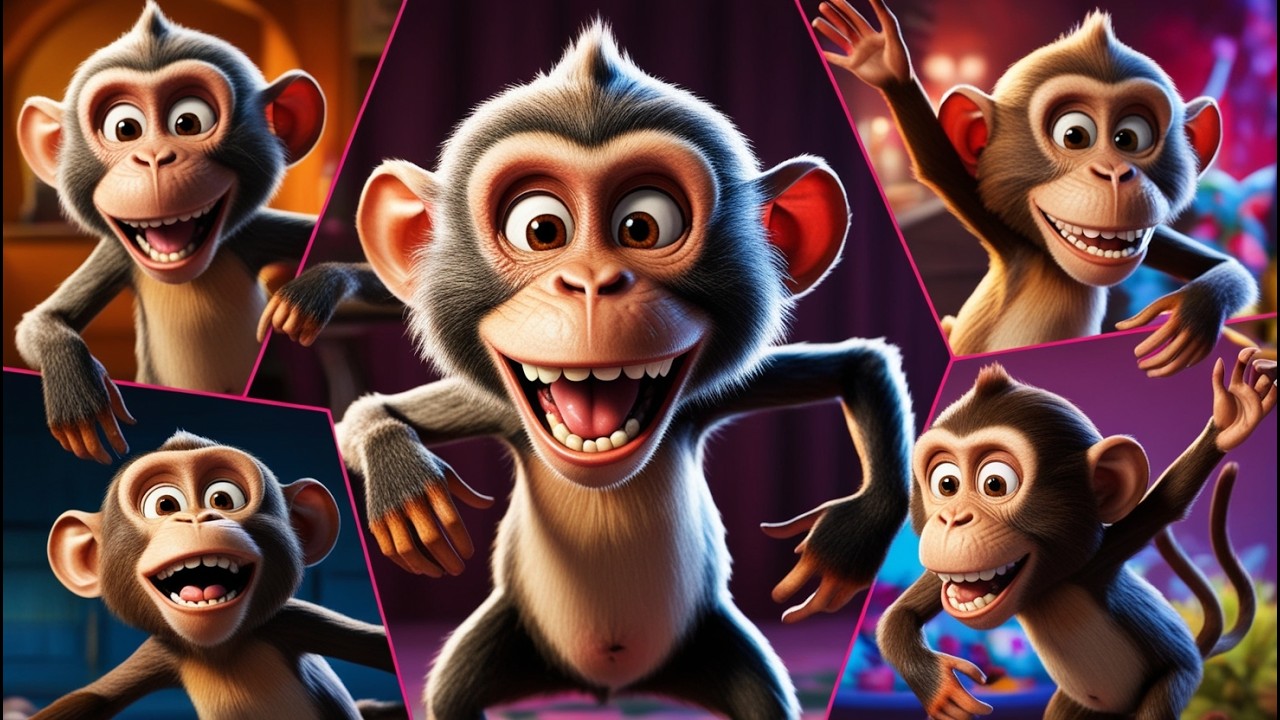 Funny Monkey Dance for Kids | Monkey Song for Kids | Funny Monkey Song ...