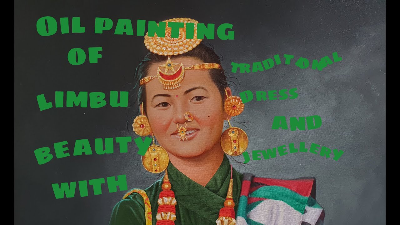 Oil Painting Video of Limbuni beauty by Artist Alok Gurung - YouTube