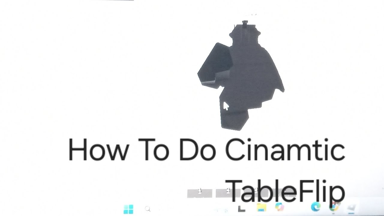How To Do A Cinamatic TableFlip - YouTube