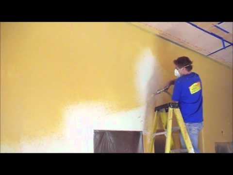 Spray-Stone Limestone Plaster w Graco RTX 1500 - YouTube