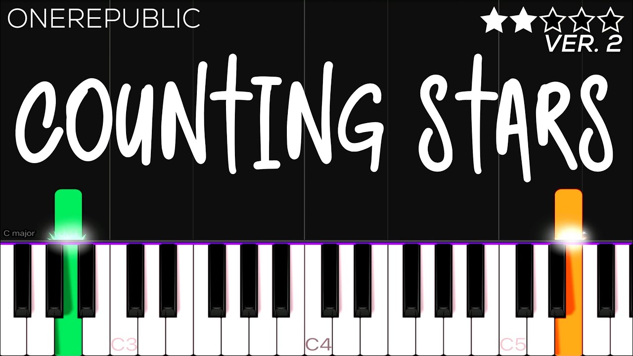 OneRepublic - Counting Stars | EASY Piano Tutorial - YouTube