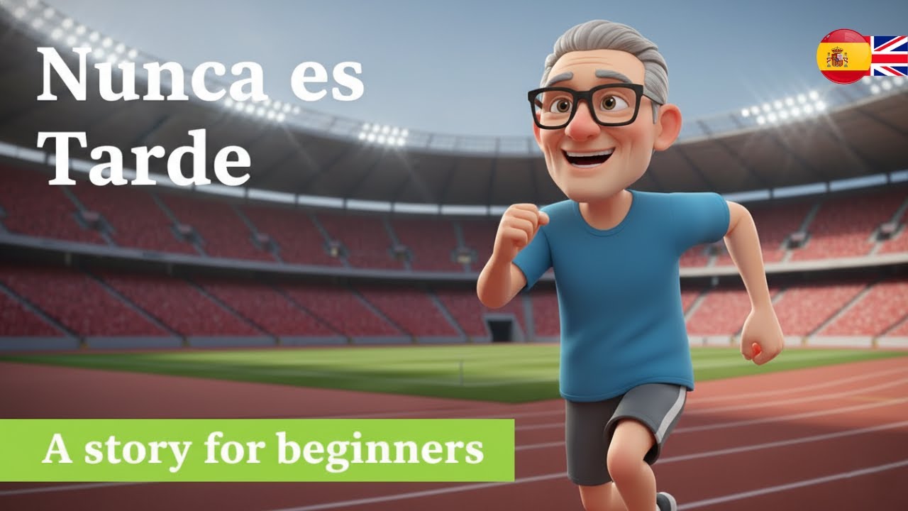 LEARN SPANISH Easily with Funny Story (А1-А2) - Nunca Es Tarde - YouTube