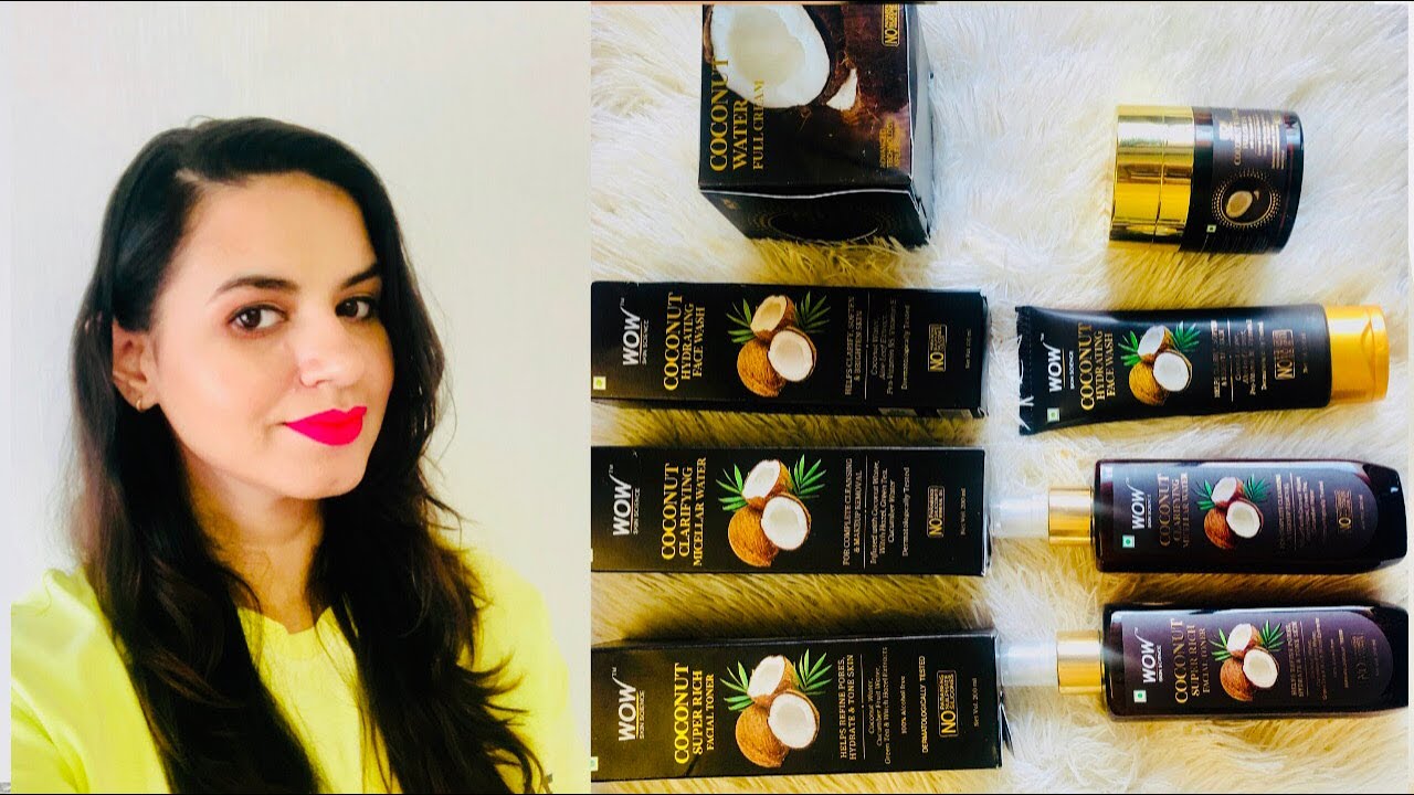 WOW COCONUT RANGE SKINCARE | DEMO + REVIEW || - YouTube