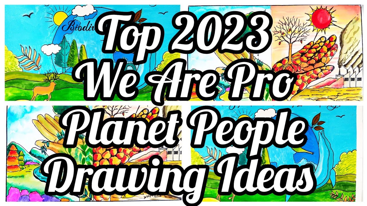 we are pro planet people drawing/lifestyle for environment drawing/we ...