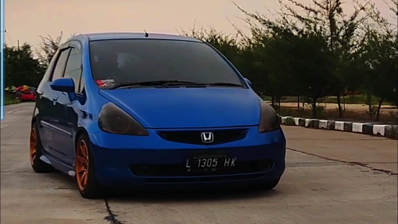 honda jazz gd3 blue modified simply - YouTube