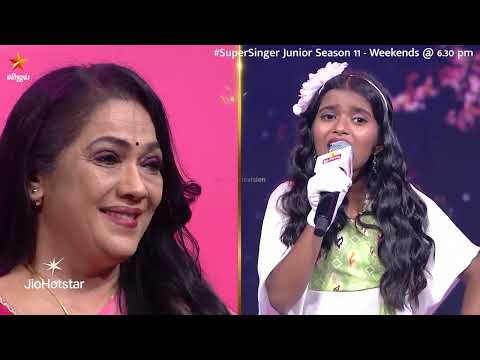 Aayiram Malargale Song by #ShreeVardhini ❤️‍🔥#Bharathiraja | Super Singer Junior 11 | Episode Promo