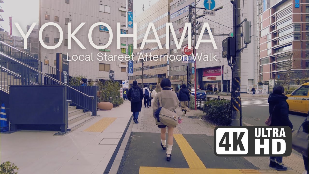 Yokohama Local Street Afternoon Walk, Japan 4K 60fps - YouTube