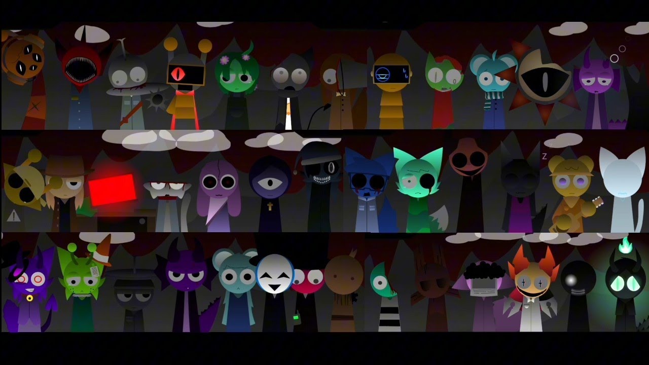 Incredibox Spruted Restarted (Horror Mode) - All Characters Together ...