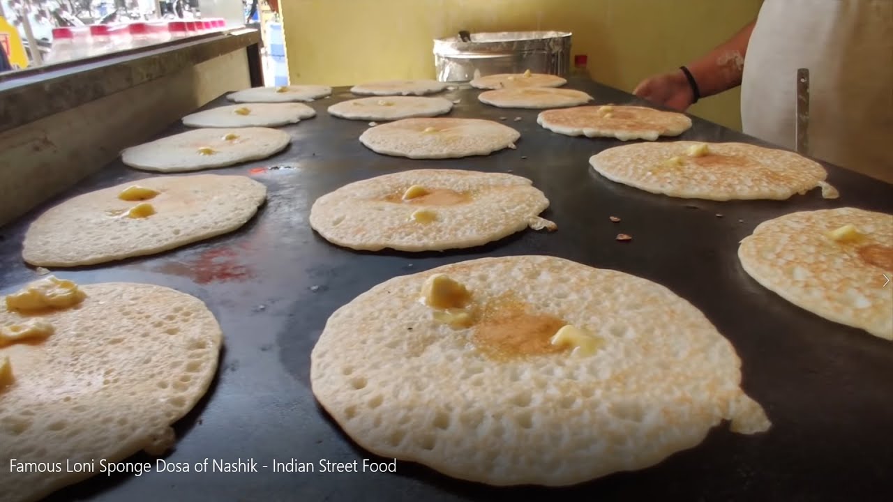 Famous Loni Sponge Dosa of Nashik | Indian Street Food - YouTube