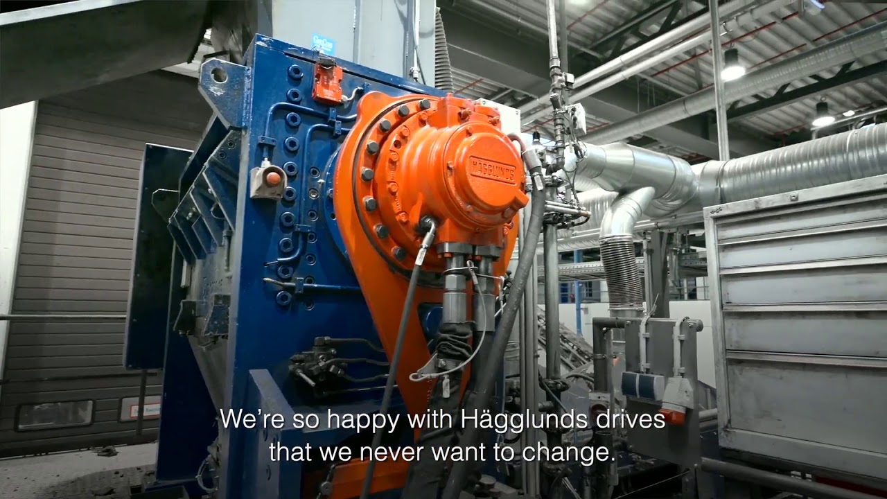 Hägglunds drives help Genan extend tire life – and productivity - YouTube