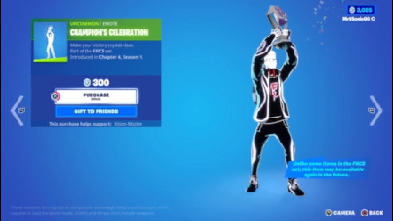 FNCS Emote + 600th Emote - YouTube