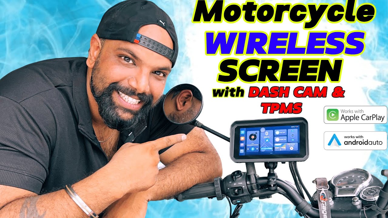 Motorcycle Wireless CarPlay/Android Auto with Dash Cam & TPMS - MT23 ...