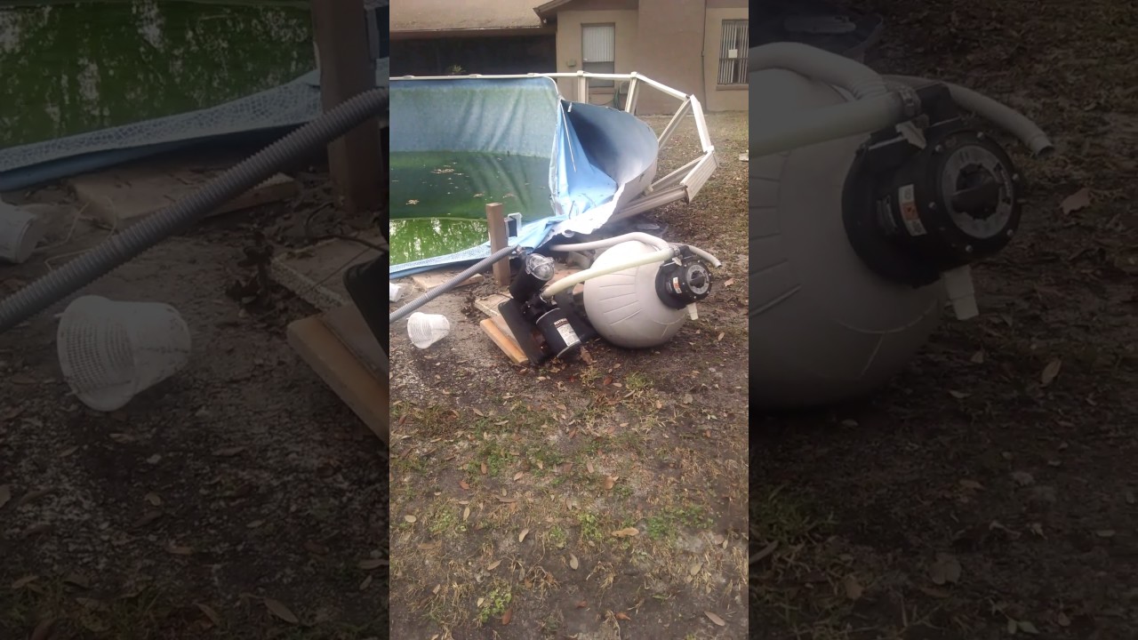 Above ground pool fail - YouTube