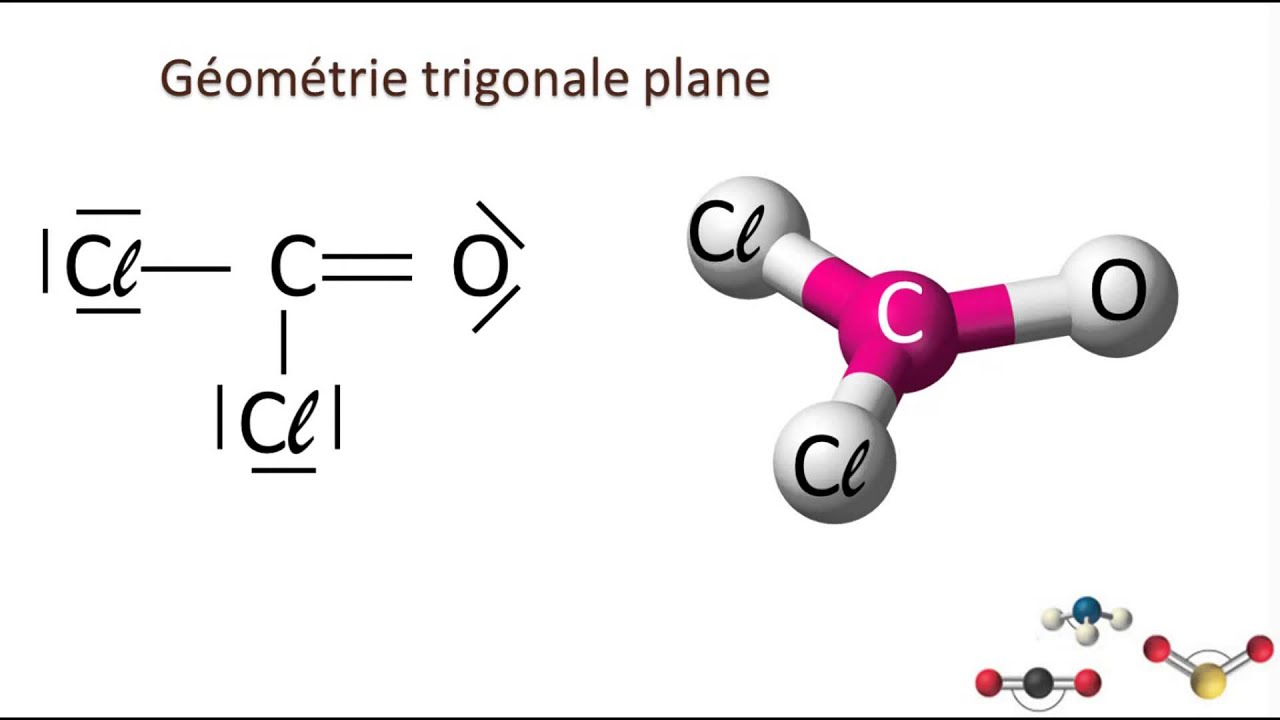 Géométrie des molécules 2/3 - YouTube