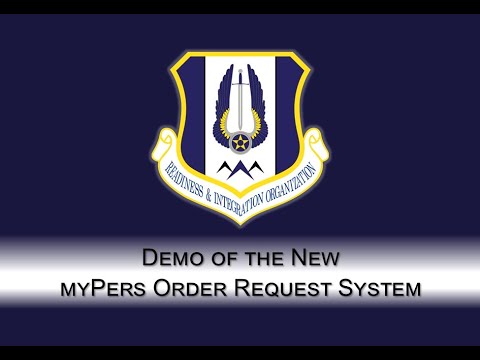 Demo of the New myPers Order Request System - YouTube