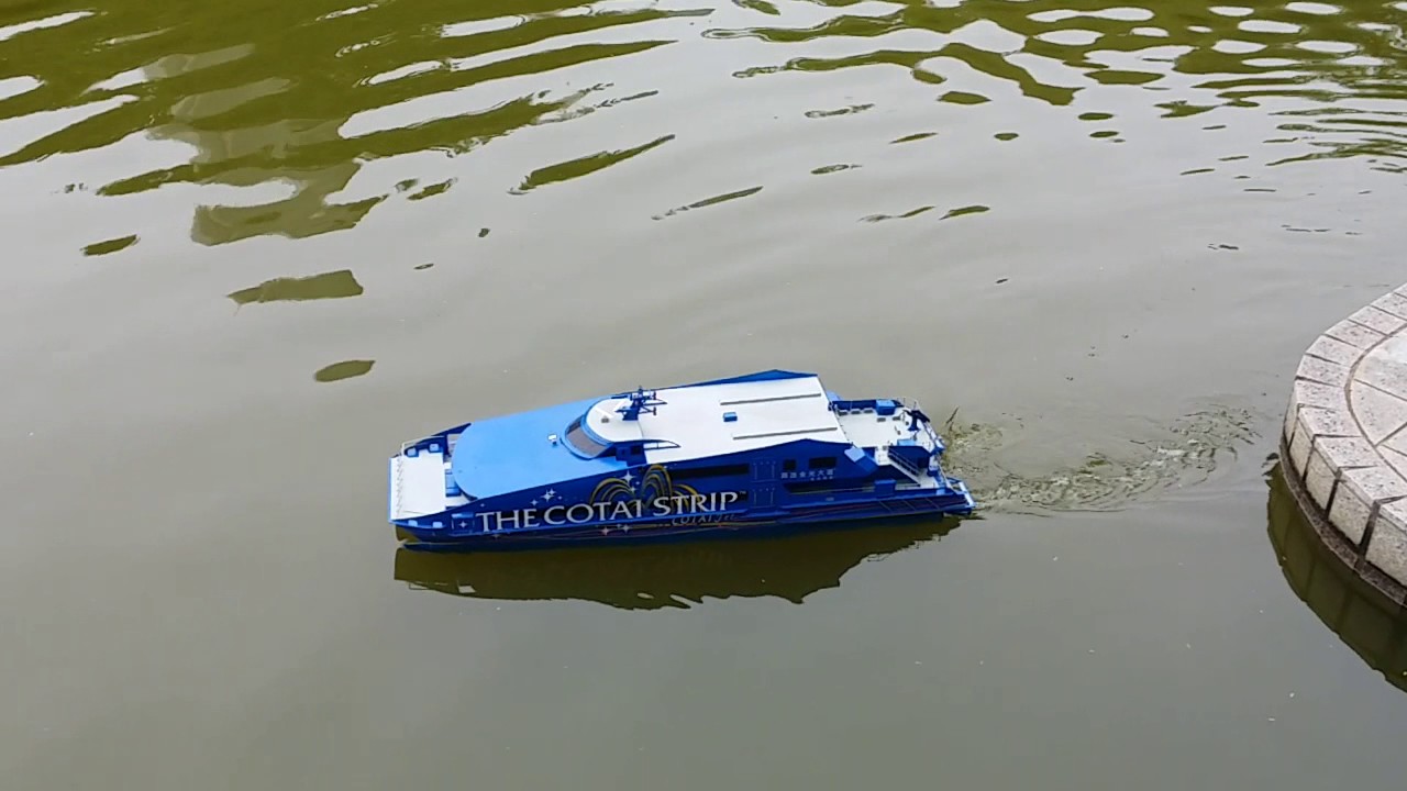 1:40 RC model ferry Cotaijet Austal 47.5m High Speed Catamaran part 1 ...