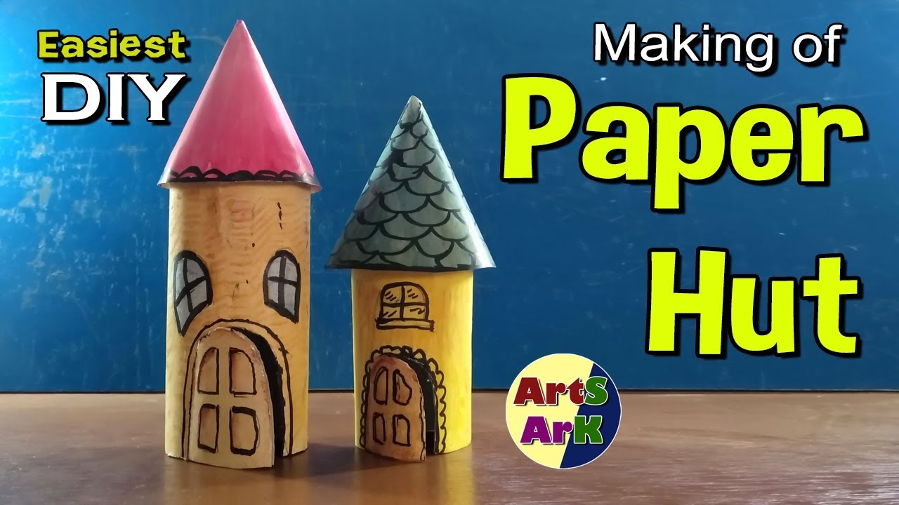 Paper Hut | Paper Roll Hut | Amazing Craft with Paper Roll | Must Watch ...